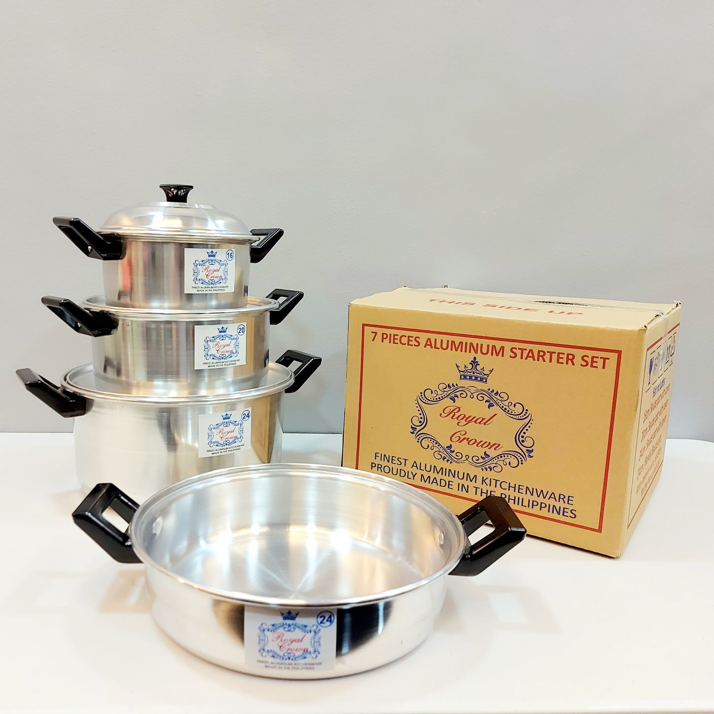 Royal Crown Aluminum 7-PIECE (3 sets +1 pot) COOKWARE SET Cooking Sauce ...