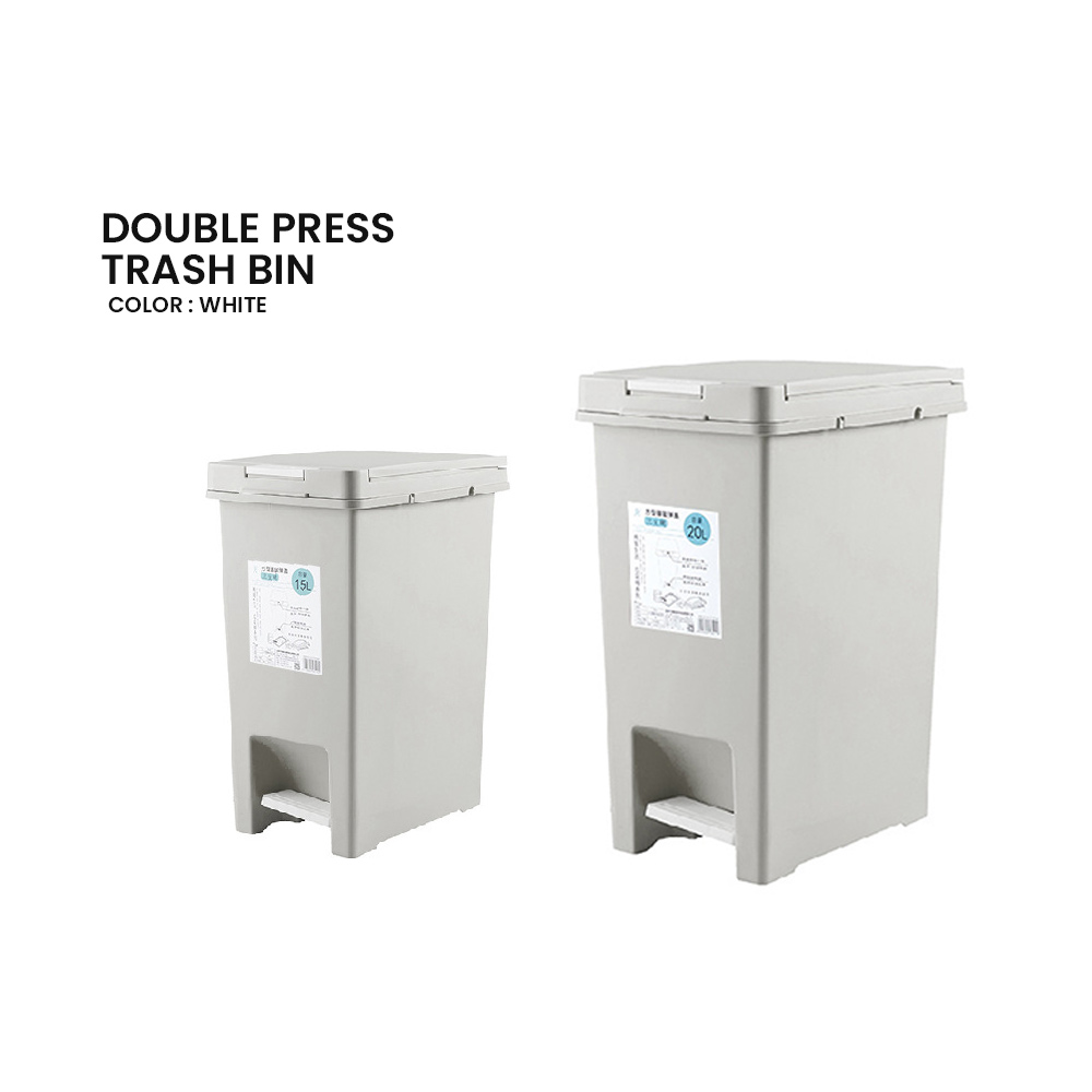 Locaupin Two Way Opening Press Foot Pedal Type Trash Can Waste Basket ...