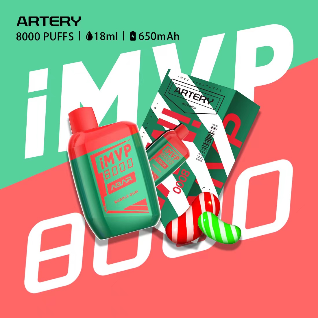 Artery Abar Sk iMVP 8000 Bounce Turbo 5k Puffs Flava Hyper Bar 10000 P ...