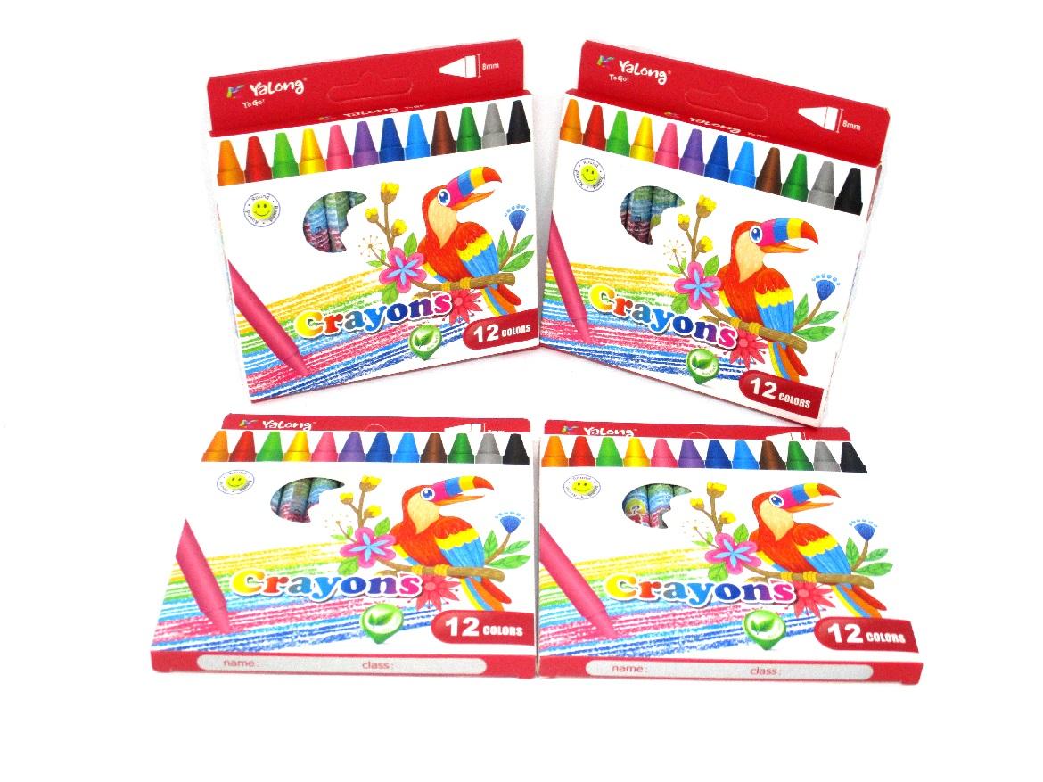 4 set Yalong Crayons 12 Colors 8mm | Lazada PH