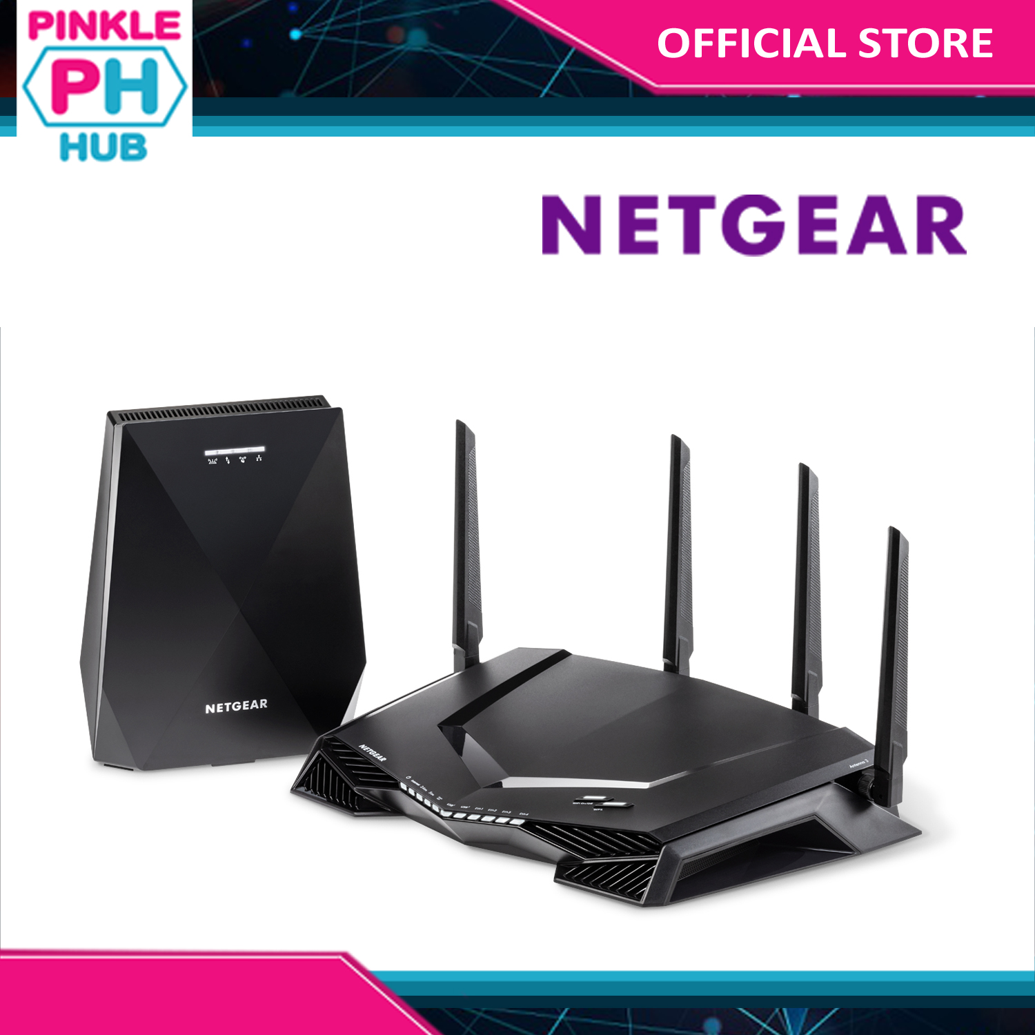 PinkleHub NETGEAR Nighthawk Pro Gaming WiFi Router and Mesh WiFi with ...