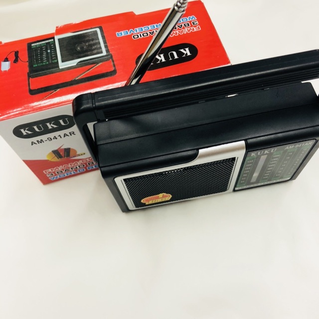 SET OF 2 AM-941AR FM/AM/SW 3 band radio world receiver rechargeable ...