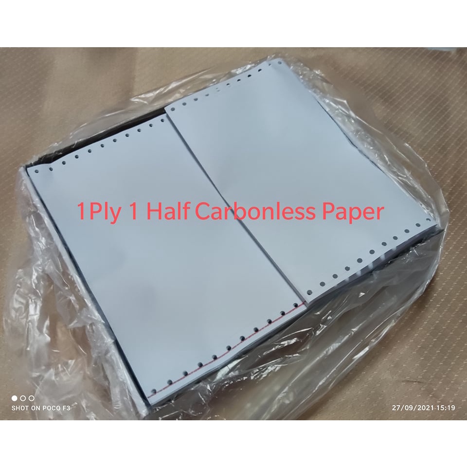 1Ply Carbonless Continuous Form Paper 1Half 60gsm 500Sheets 1000Sets 9 ...