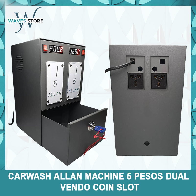 Carwash Allan Machine 5 pesos Dual Vendo Coin Slot adustable time 1 ...