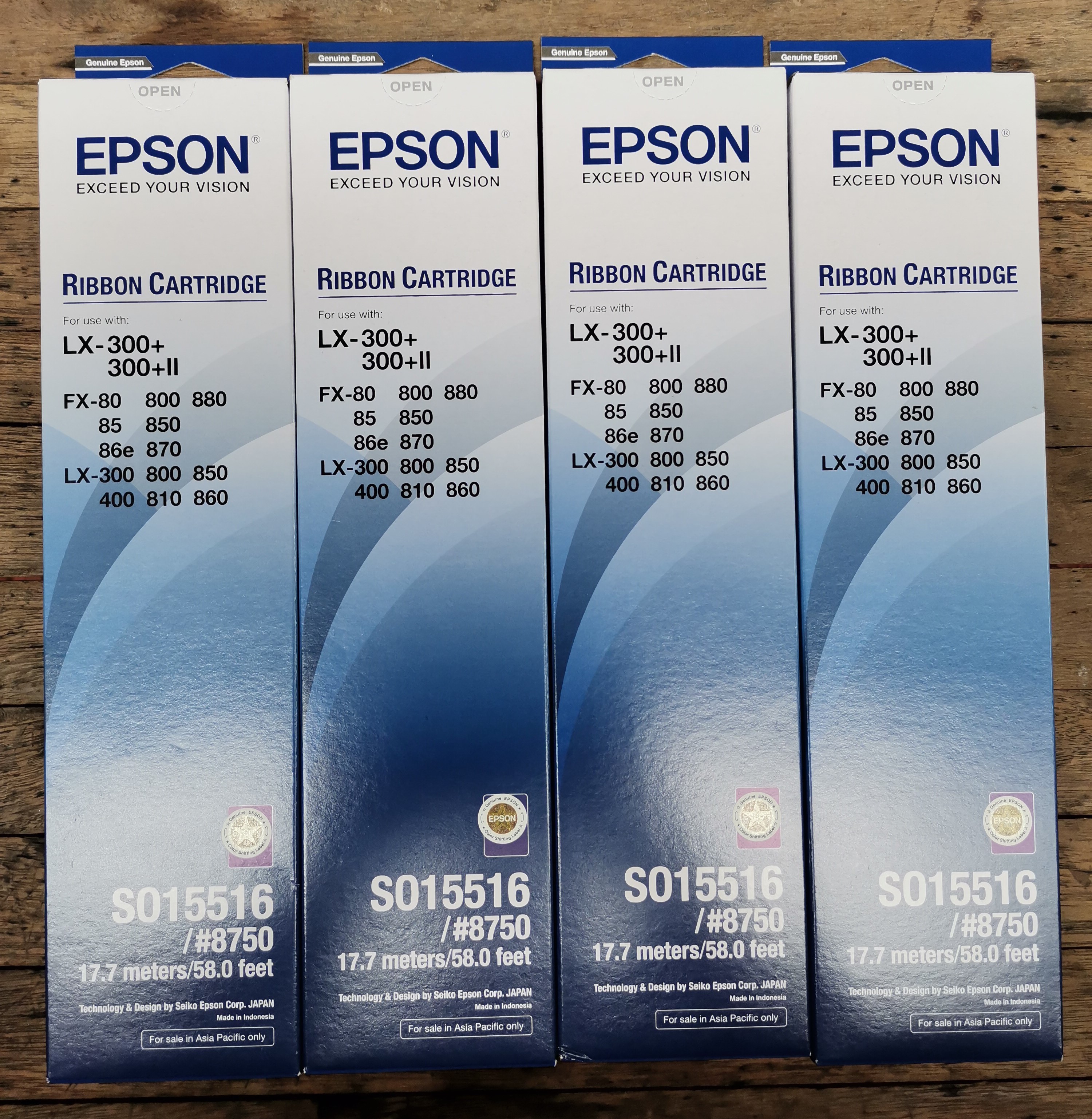 Epson Original Ribbon Cartridge S015516 LX-300+, LX-300+IIFX-80, FX-85 ...