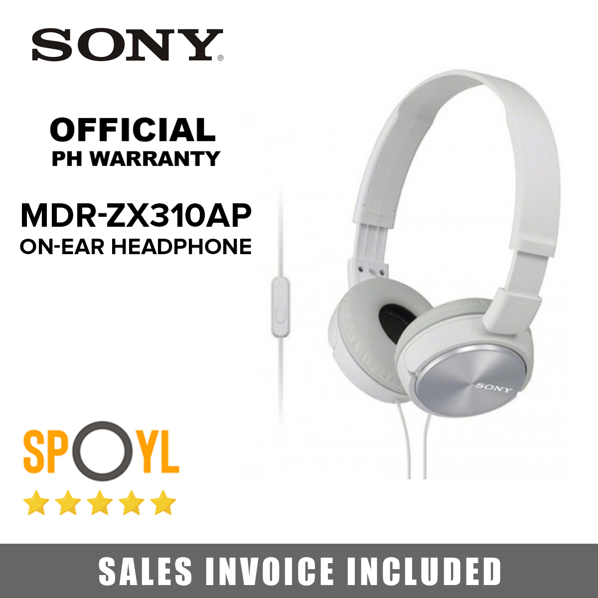 Sony MDR-ZX310AP/ MDRZX310 On-ear Headphone - Spoyl Store | Lazada PH