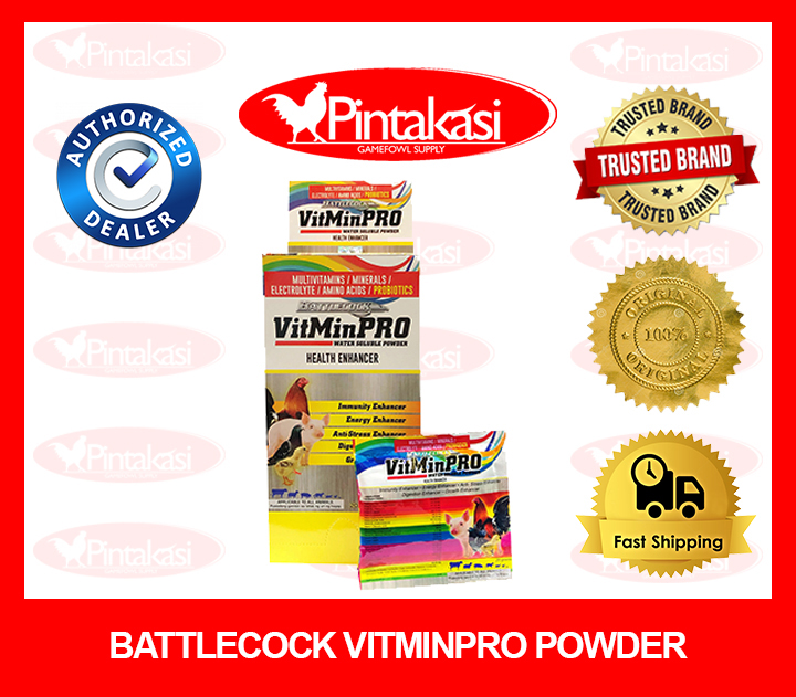5 sachets of Battlecock VitminPro Multivitamins Probiotic Powder 20g fo ...