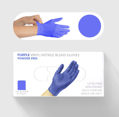 Vinyl/Nitrile Blend Gloves Food Gloves Surgical Disposable Gloves Use ...