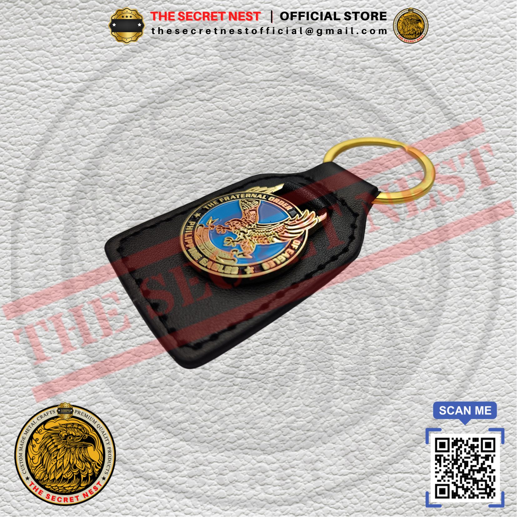 SECRET NEST The Fraternal Order of Eagles Philippine Eagles (TFOE PE) Leather Keychain | Lazada PH