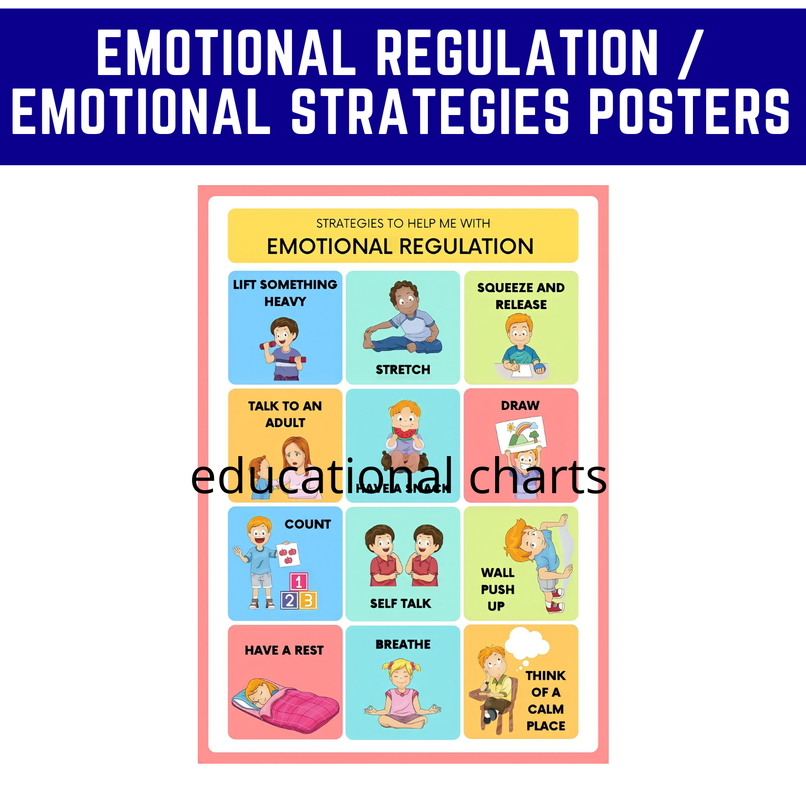 Emotional Regulation Posters / Emotional Strategies Posters, Emotions ...