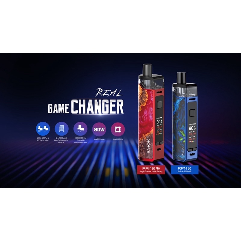 CODSMOK RPM80 PRO KIT POD 80 WATTS VAPE MOD SMOK RPM SMOK FETCH NORD ...