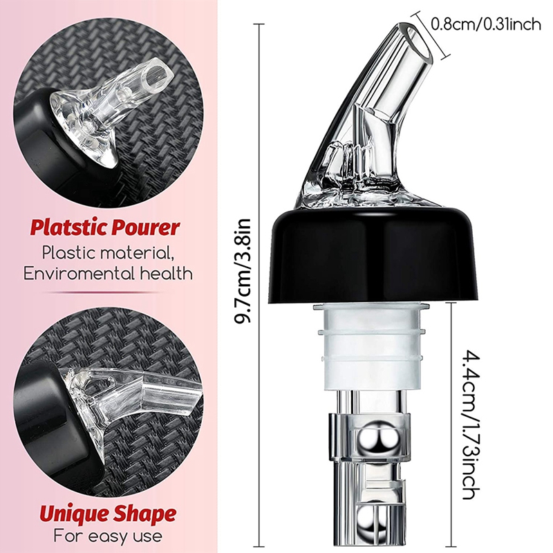 8 Pieces Automatic Measured Bottle Pourer, Spout Bottle Pourer with ...