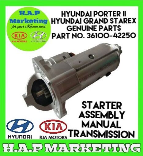 STARTER ASSEMBLY (ORIGINAL) FOR HYUNDAI PORTER II MANUAL TRANSMISSION ...