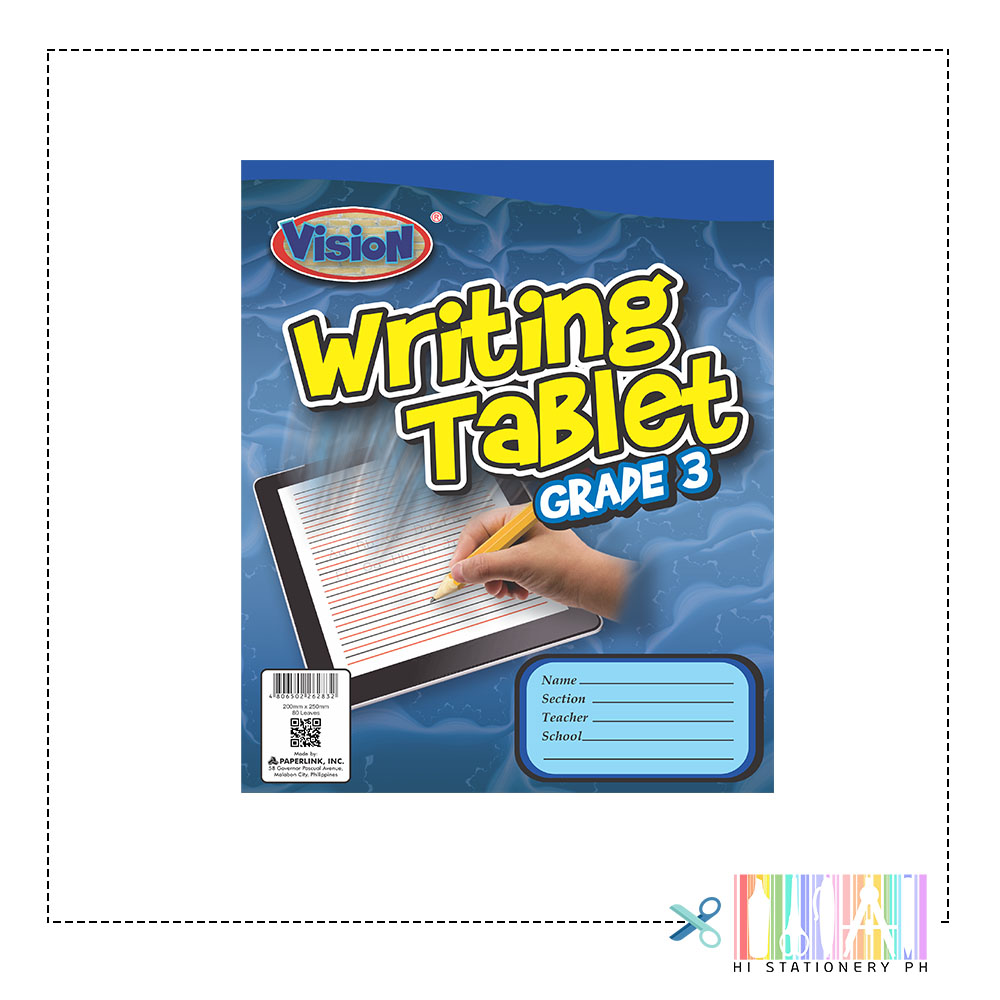 VISION Writing Tablet / Grade 1 / Grade 2 / Grade 3 | Lazada PH