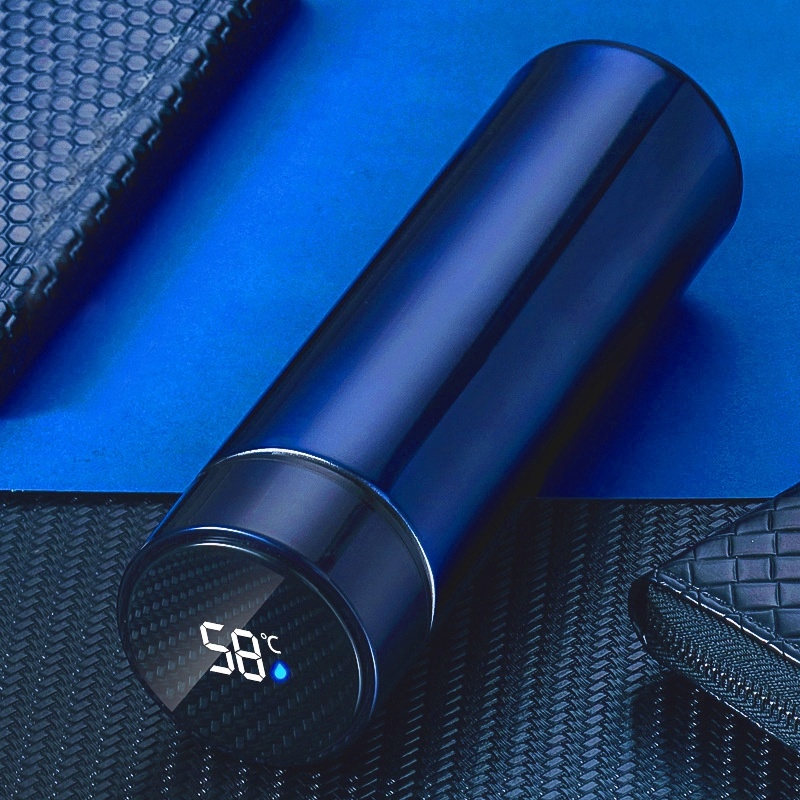 Thermos Vacuum Cup Tumbler Flask Shows Temperature Cups Smart LED ...