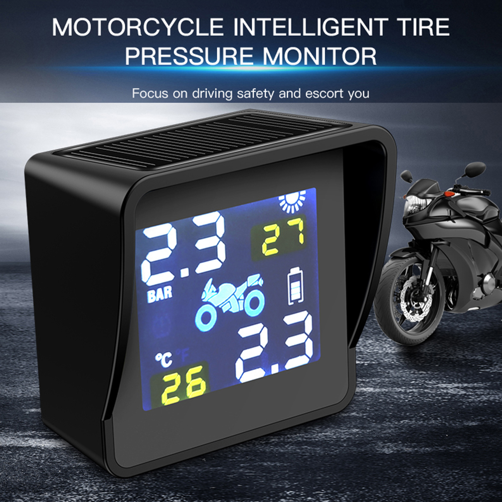 Motorcycle TPMS Motor Tire Pressure Monitor System Tyre Temperature ...