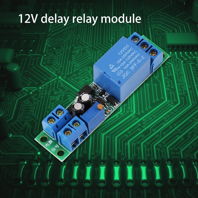 DC 12V Adjustable,12V Adjustable Times Switch Delay On/Off Timer Delay Switch Module 0-25Seconds ...