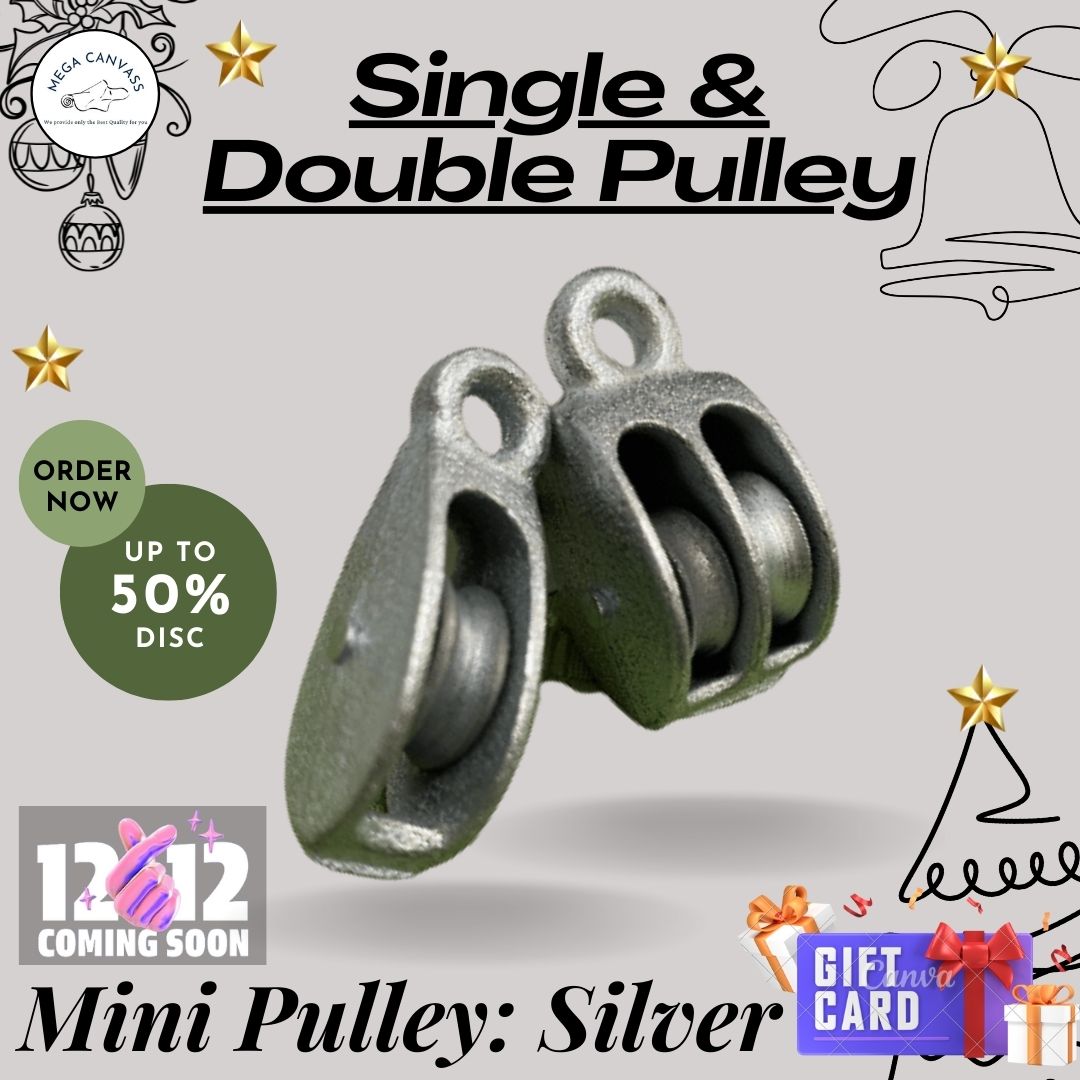 Pulley Set Double/Single Metal Pulley For Roll Up and Roll Down Pulley ...