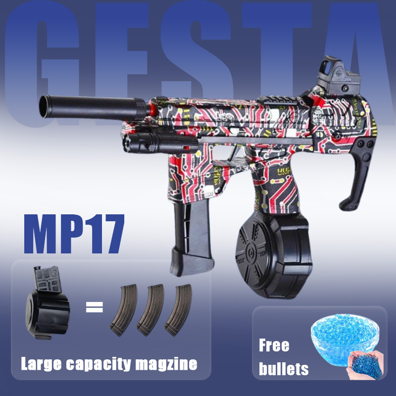 MP17 Electric Gel Blasters Gun Submachine Gun For 8+ Years Old Kids and ...