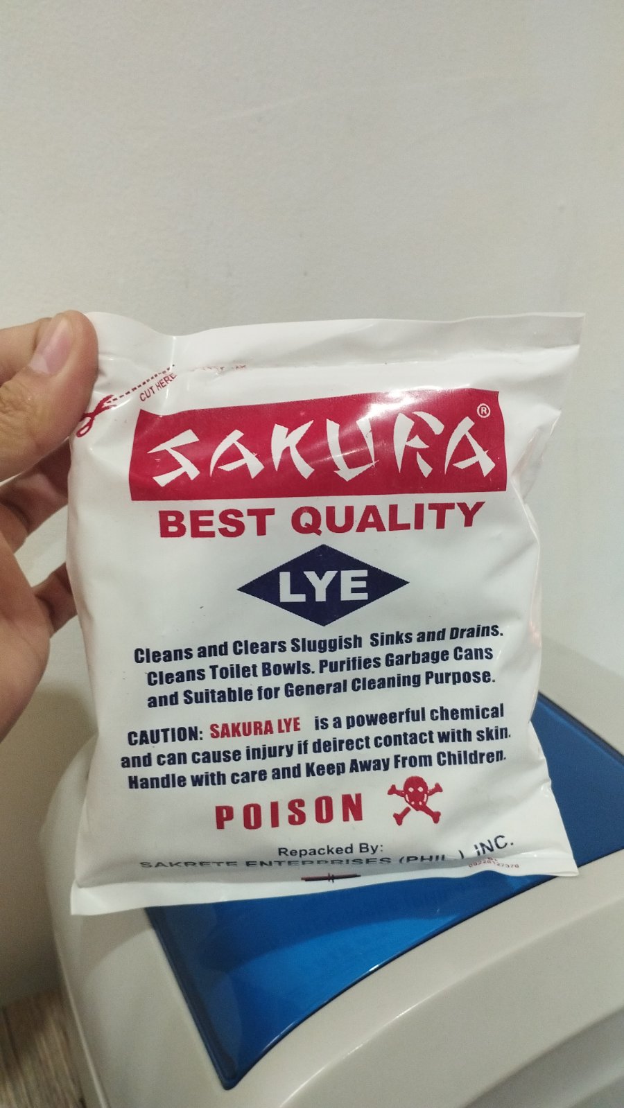 Sakura Lye - Barado Sa Lababo Sink Drains Toilet Bowls ETC. 200g ...