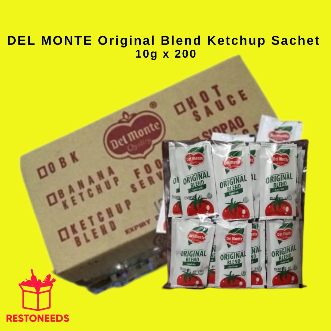 DEL MONTE Original Blend Ketchup Sachet 10g x 200 | Lazada PH