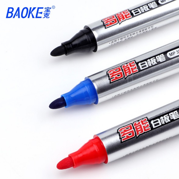 Baoke Whiteboard Marker Erasable Marker pen white Board marker Black ...