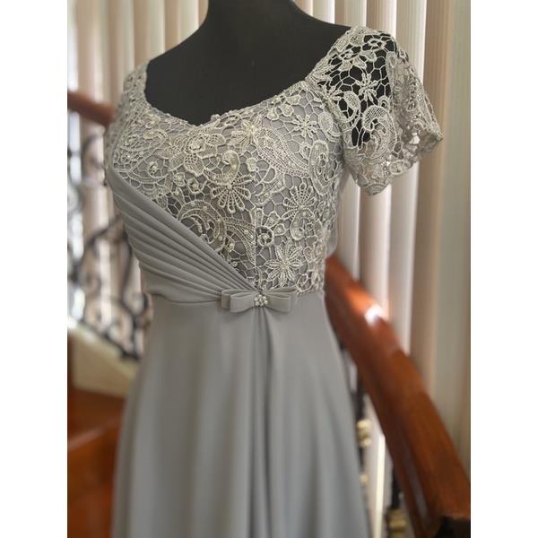 Silver Gray Mother of the Bride Dress/ Principal Sponsor/ Secondary ...