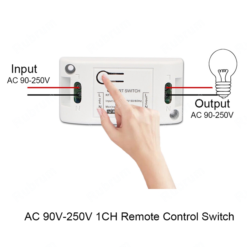 Wireless Smart Light Switch RF 433MHz Lighting Control Intelligent ...