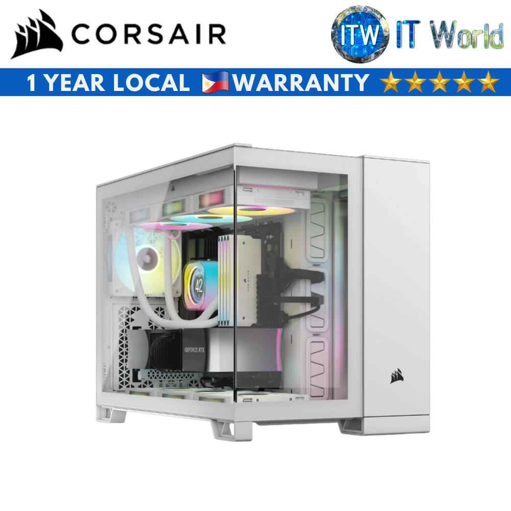 Corsair 2500X Mid-Tower Dual Chamber mATX PC Case (Black | White ...