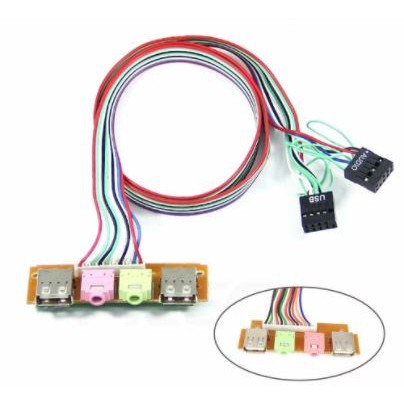 popular 6.8cm PC Computer Case Front Panel cpu front panel Dual USB ...