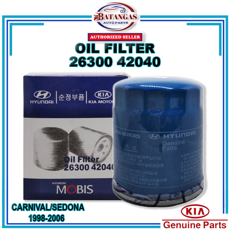 ORIGINAL OIL FILTER for KIA CARNIVAL/SEDONA (1998-2006) 26300 42040 / ...