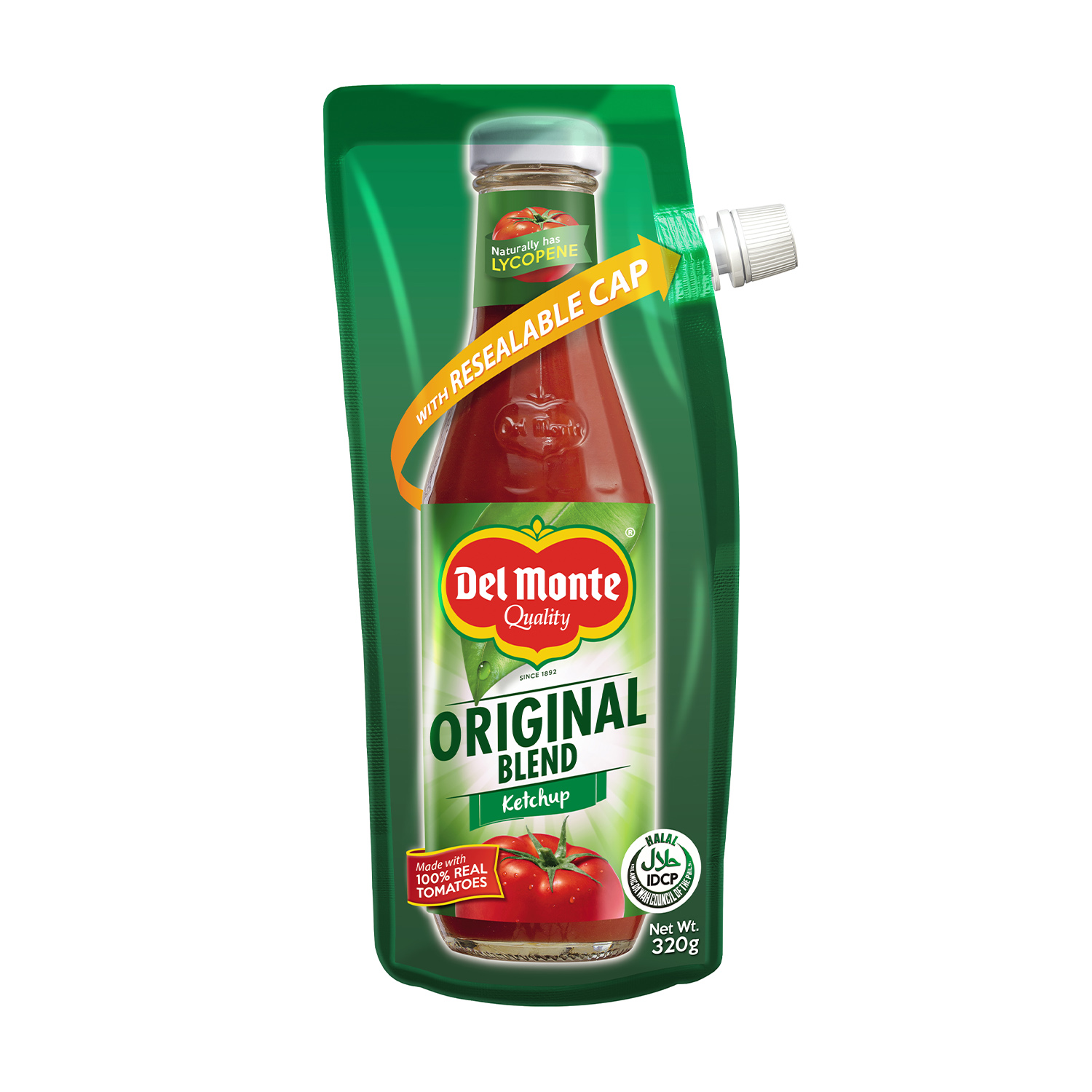 DEL MONTE Original Blend Ketchup with 100% Real Tomatoes - 320g Pouch ...