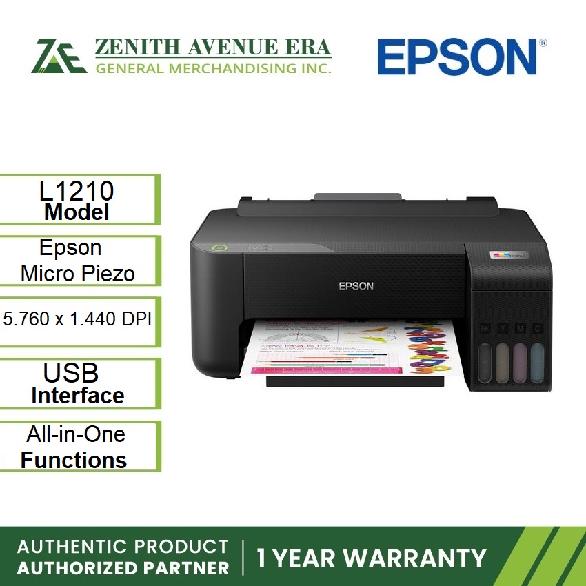EPSON EcoTank L1210 A4 Ink Tank Printer | Epson Printer | Office ...