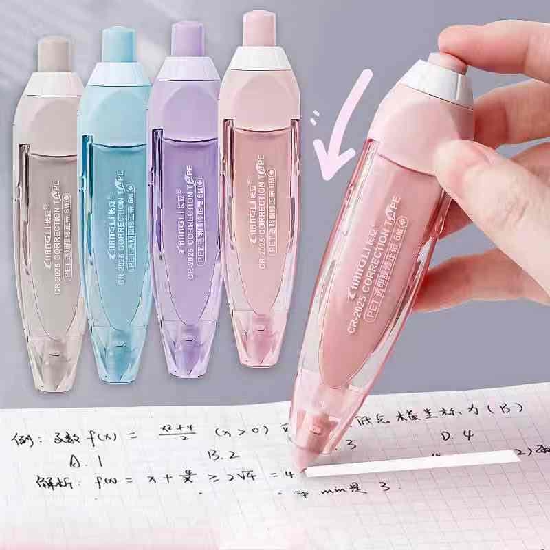 6M Aesthetic Push Correction Tape Interchangeable Refill Portable ...