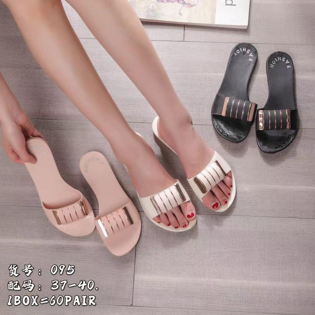 TB -095 GLOSSY SLIP ON SANDALS FOR WOMEN HIGH QUALITY | Lazada PH