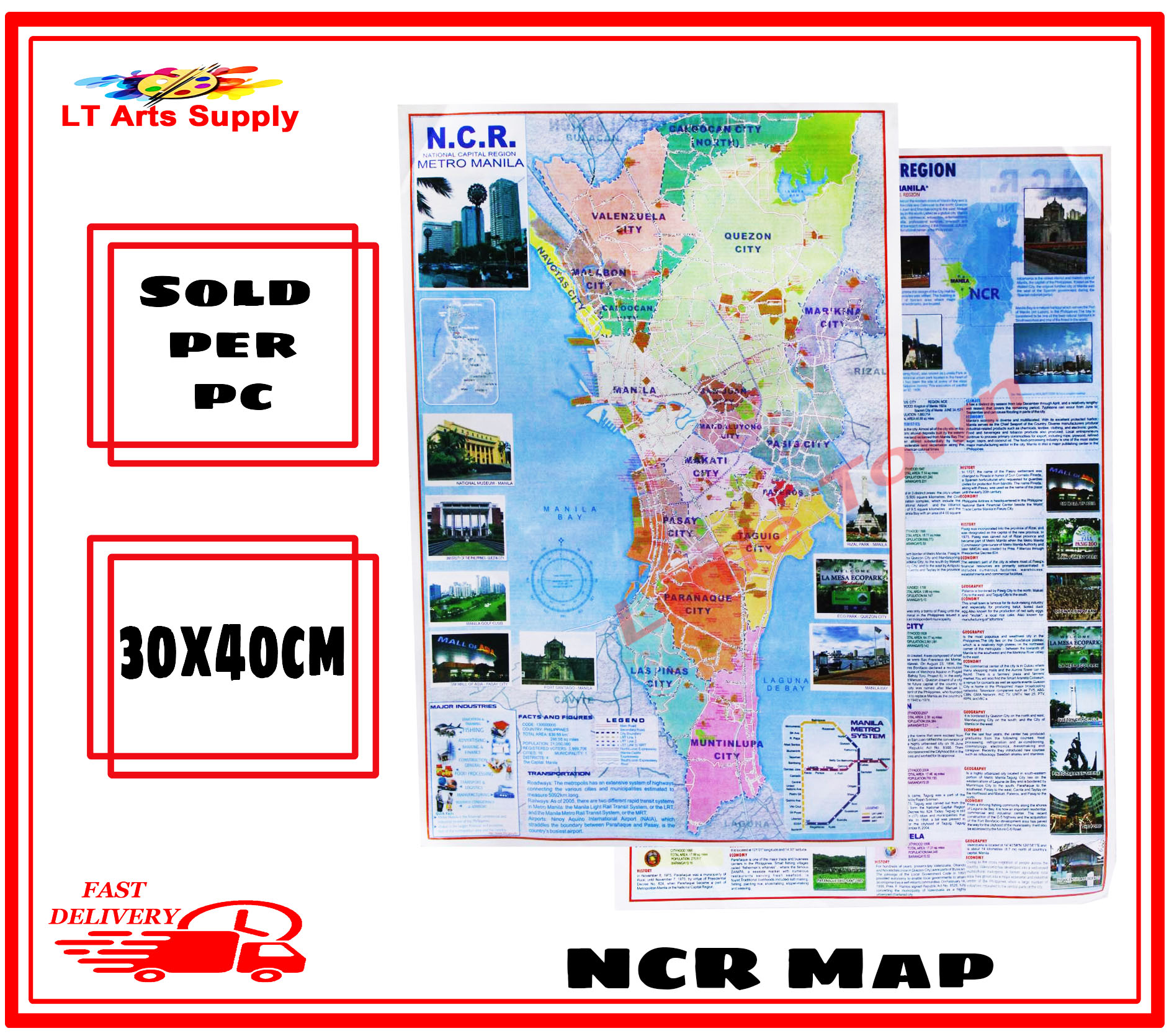 Chart Map / National capital region NCR | Lazada PH