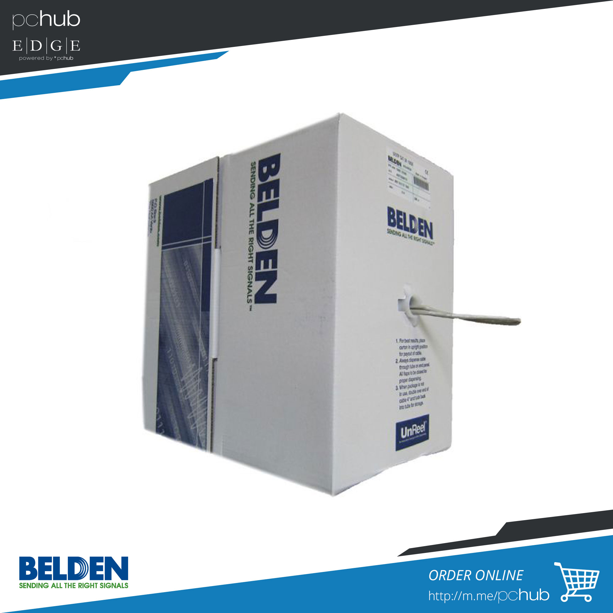 PChub Belden CAT6 UTP Cable Box 305mtrs Lazada PH PChub Belden CAT6 UTP Cable Box 305mtrs Lazada PH