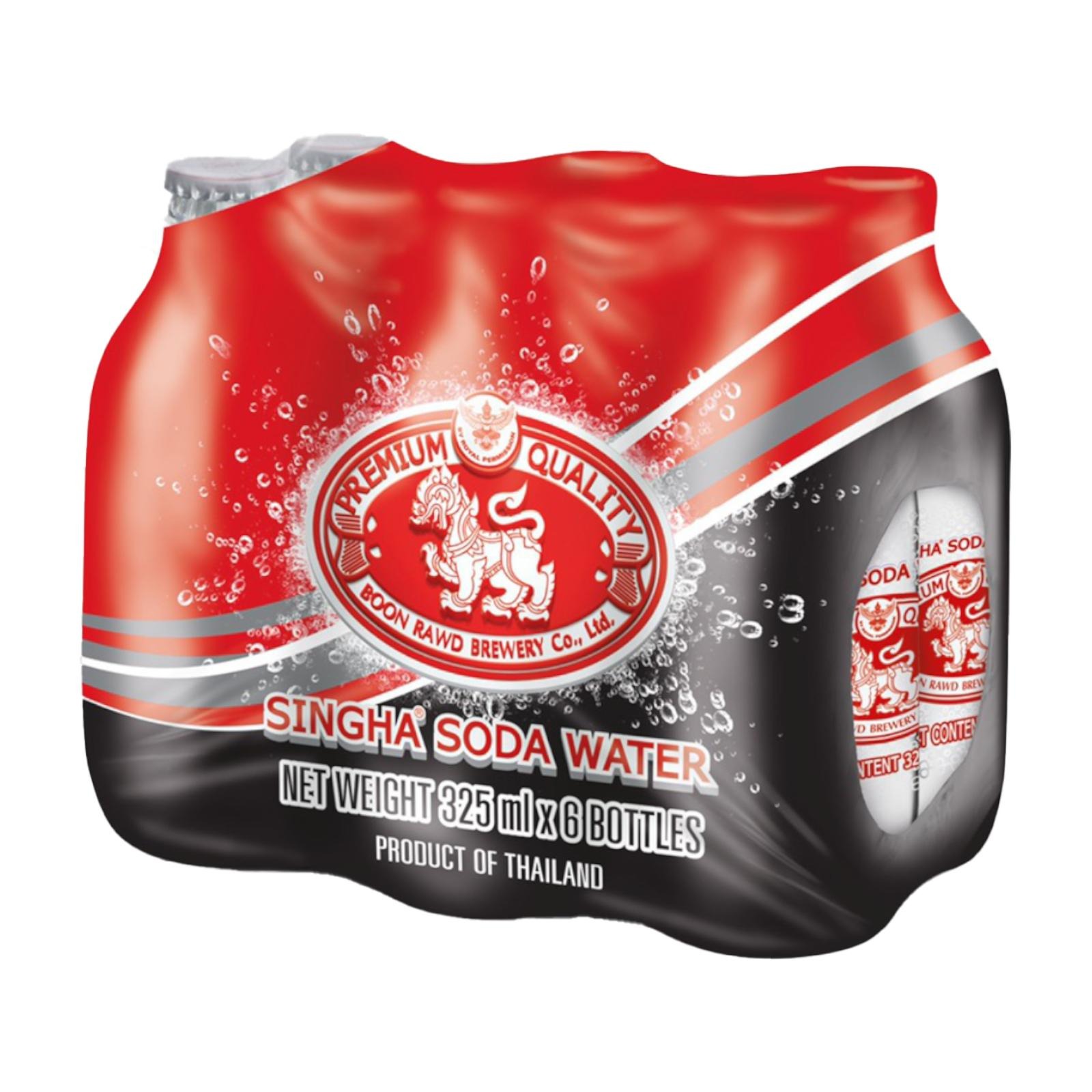 Singha Soda Water 325 ML - Pack of 6 | Lazada PH