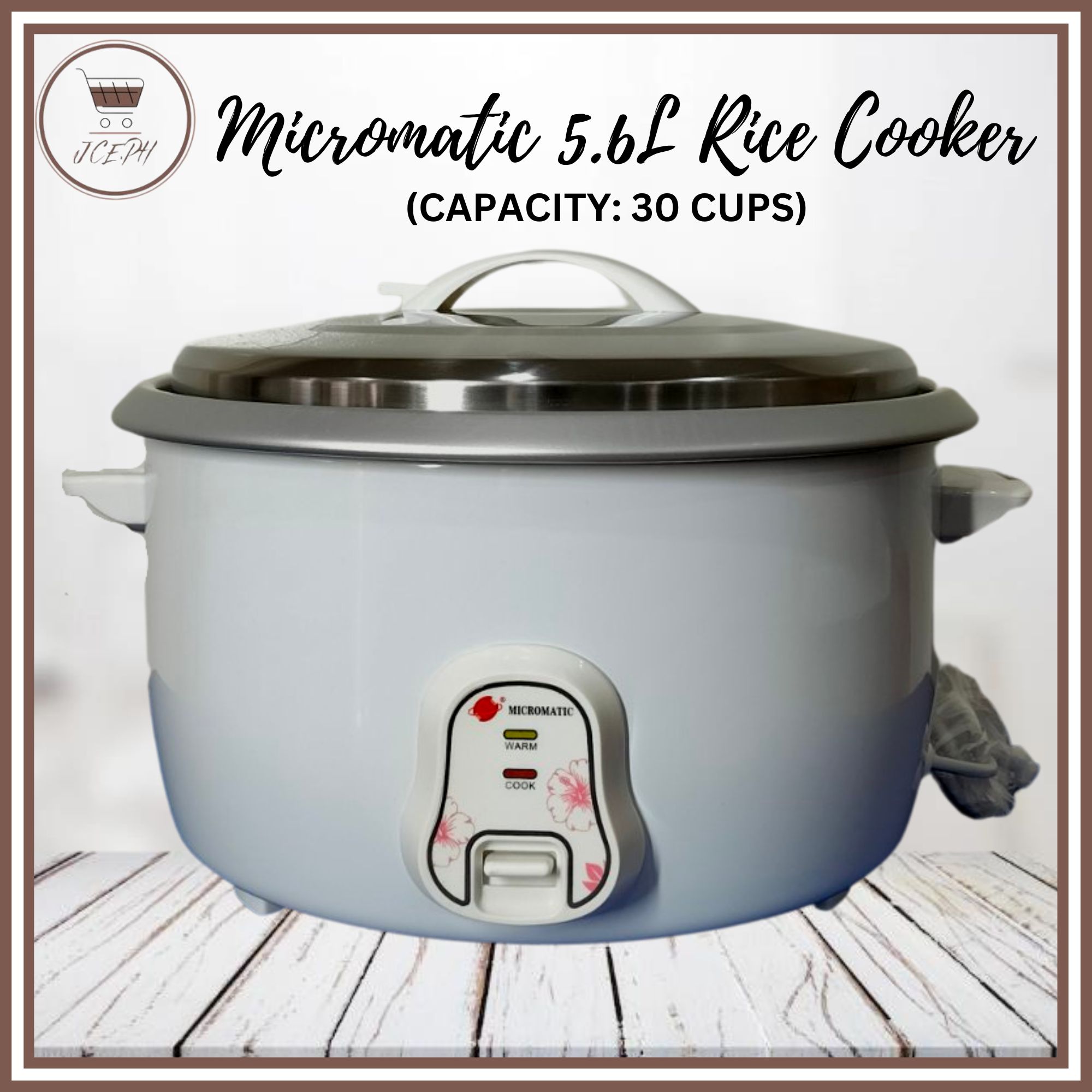 MICROMATIC 5.6L RICE COOKER / RICE COOKER 30 CUPS / HEAVY DUTY RICE ...