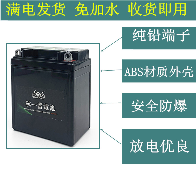 Imported CG125 motorcycle battery, flower cat silver cat 12V3A battery ...