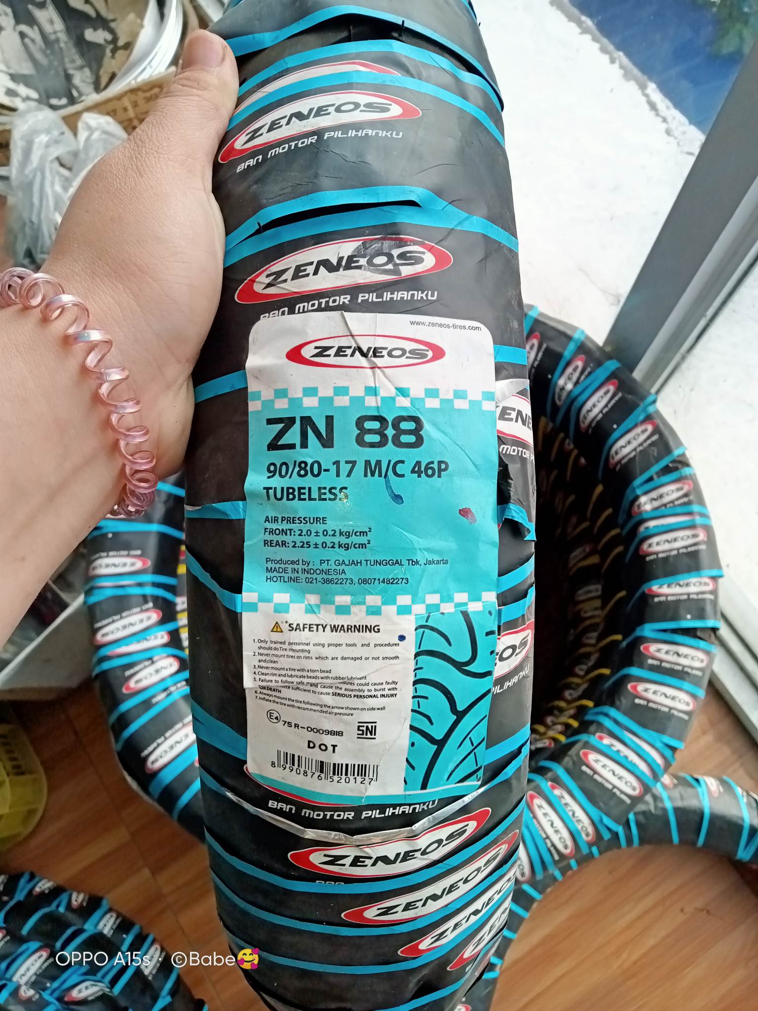 ZENEOS TUBELESS TIRE ZN88 90X80X17 | Lazada PH