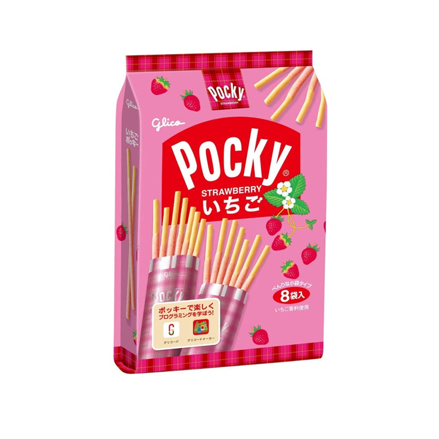 Glico Pocky Strawberry 8 Inner Packs 127 grams | Lazada PH