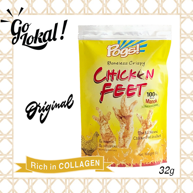 Pogs! Original Crispy Boneless Chicken Feet (1x 32g) | Lazada PH