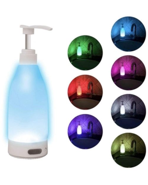 Soap Bright LED Lighted Soap Dispenser Nightlight Soap Dispenser Hand ...