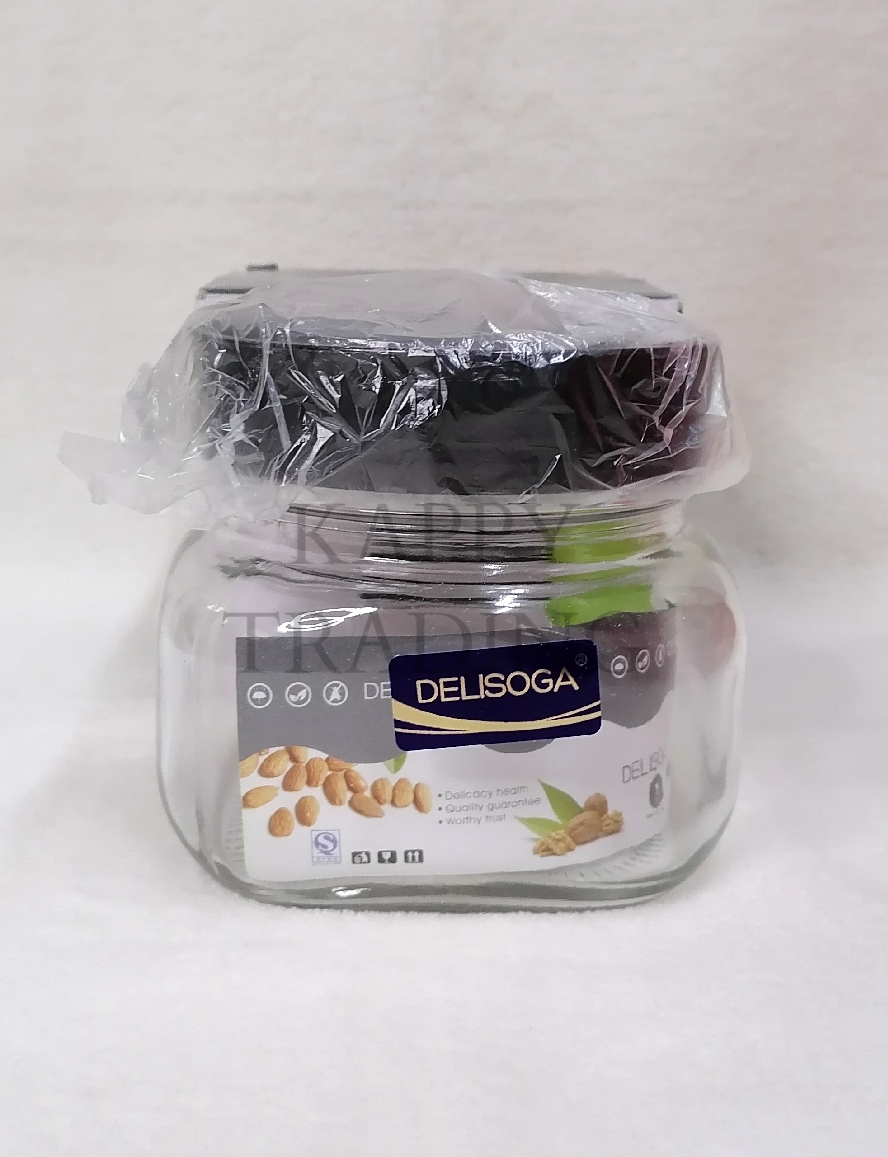 Delisoga Deli Glassware Sealed Jar Glass Storage Jar for Food Candy ...