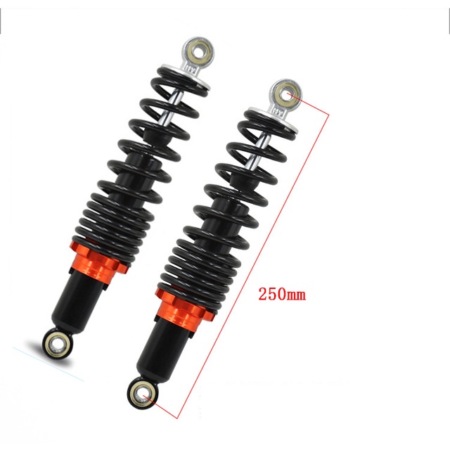 2pcs Motorcycle Rear Shock Hydraulic shock absorber Universal 250mm ...