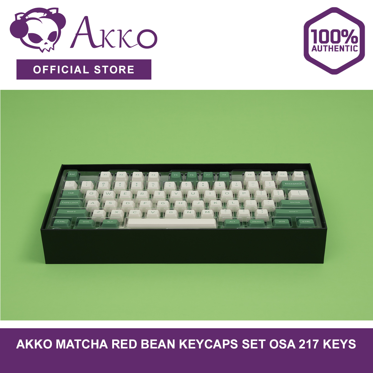 Akko Matcha Red Bean Keycaps Set OSA 217 KEYS | Lazada PH