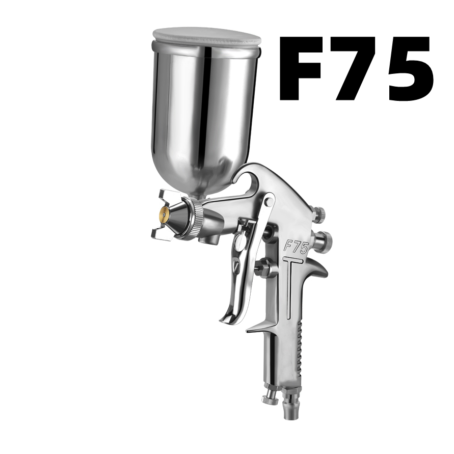 Professional Spray Gun, F75 400ML Pneumatic Spray Gun Airbrush Sprayer ...