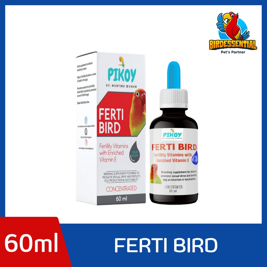 PIKOY FERTI BIRD Liquid Fertility Vitamin Drops with Enriched Vit E for ...