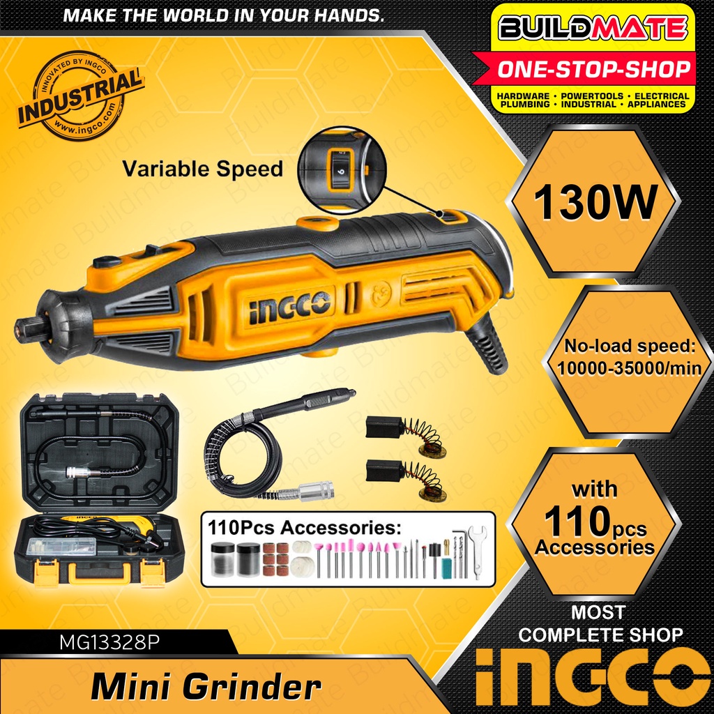 INGCO Mini Drill Rotary Die Grinder Set 130W Electric Engraver Rotary ...